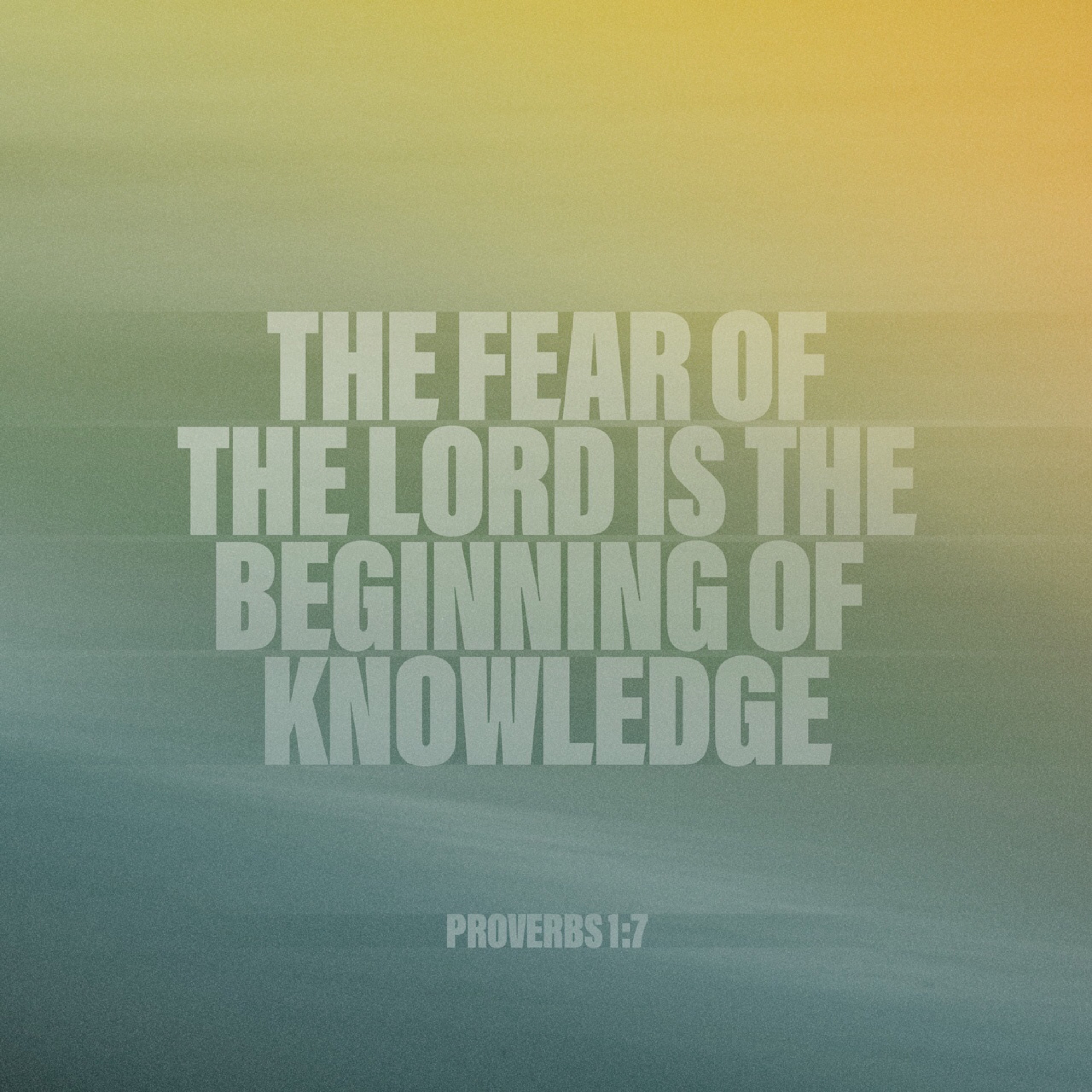 The Beginning of Knowledge – ScriptureMixTape.com